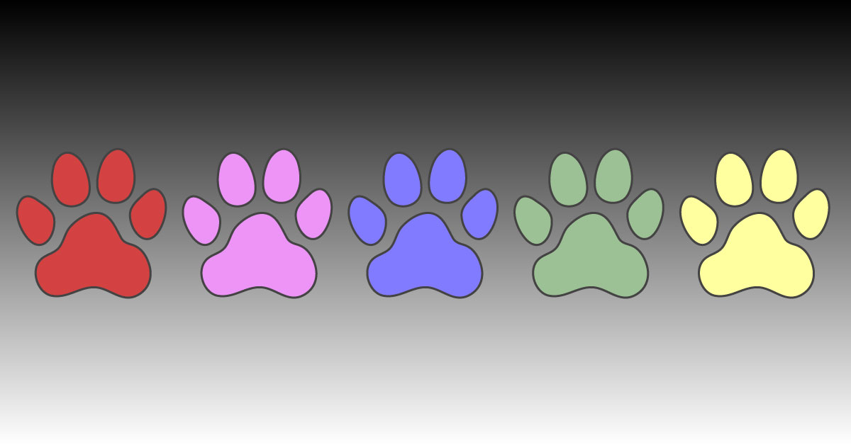 Paw Streamer Frame template | Visufund